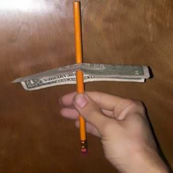 Pencil Through Bill Trick - Visual Magic to Display