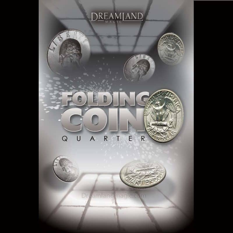 Folding Coin Trick - Bite out magic quarter -View Demo
